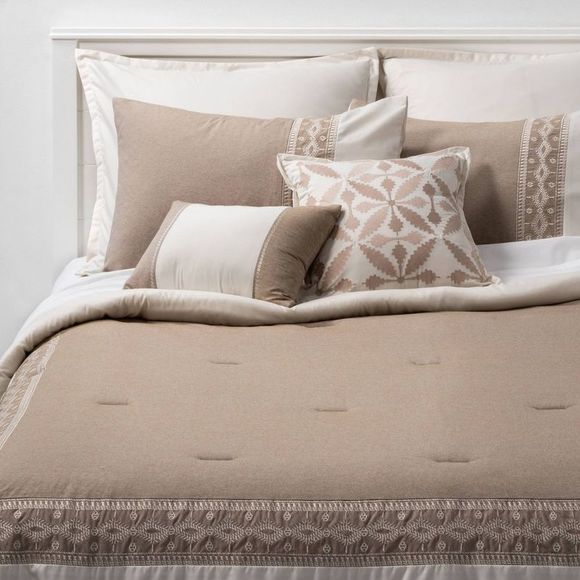 Threshold | Bedding | King 8pc Hawley Comforter Set Creamtaupe ...